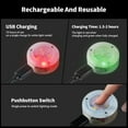 2 Pack LED Dog Collar Light, Rechargeable Dog Lights for Night Walking ...