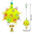 Bird Enrichment Toy Chewing Safe Rubber Bells Toy For Avians ...