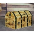 Large Wooden Pirate Lockable Trunk with Lion Rings - Walmart.com