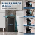 2 Pack 2.7 Gal Bathroom Trash Can with Lid, Automatic Trash Can Small ...