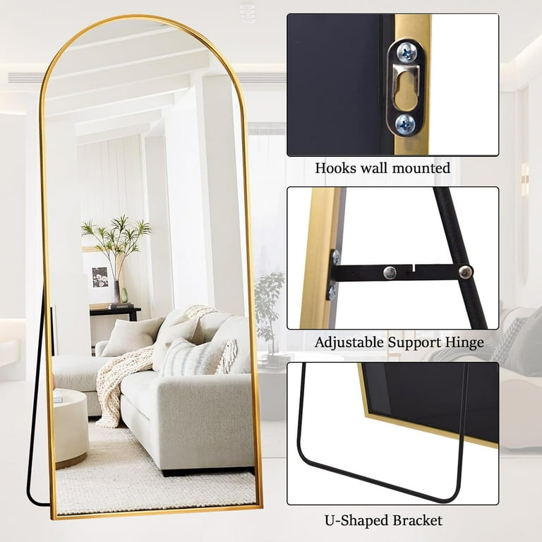 Large Wall Mounted Mirrors Amazon.com: Full Length Mirror, 76"×34"