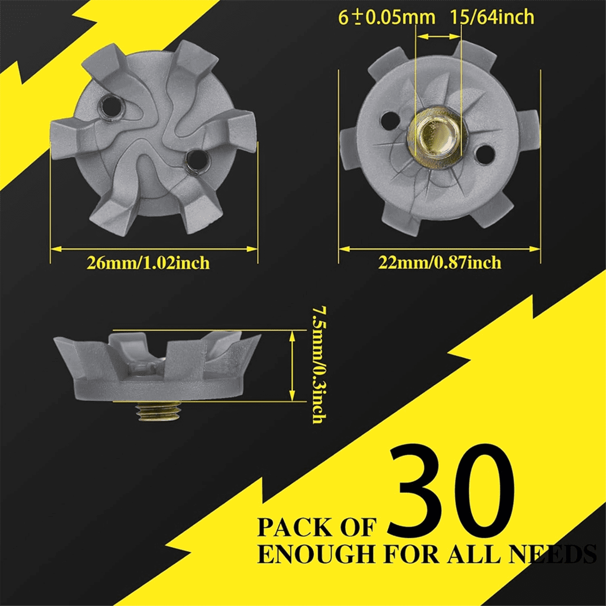 Click here for Unbranded Golf Spikes Set Includes 30 Pcs Golf Cle... prices