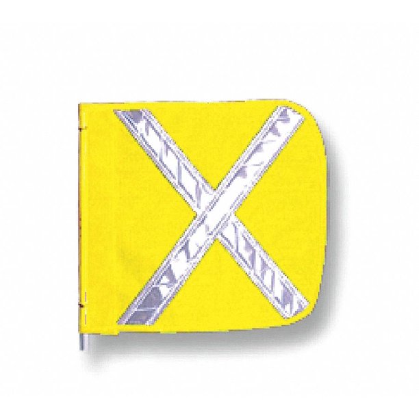 Checkers Industrial Products HD Flag,Reflexite X,12x12 In, Yellow ...