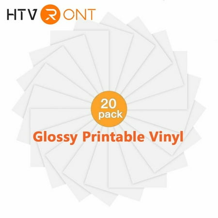 HTVRONT Printable Vinyl for Inkjet Printer & Laser Printer - 20 Pcs ...