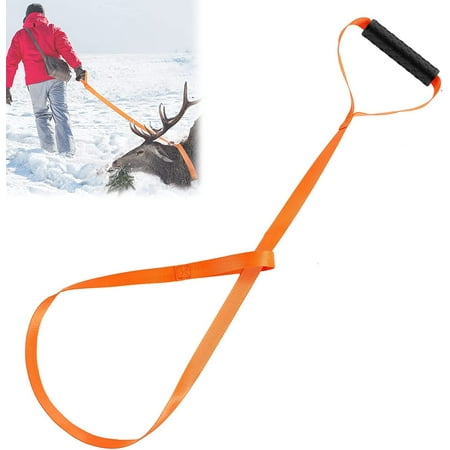 NETSENG 4.9ft Deer Drag Orange Harness Deer Tow Rope Deer Drag and ...
