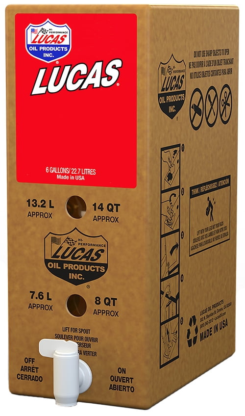 Lucas Oil 18025 Hot Rod and Classic Car Motor Oil 10W-30 Bag In A Box ...
