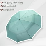 Mr. Pen Windproof Travel Umbrella, Green, Automatic Compact 3-Fold ...