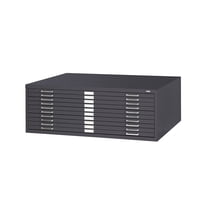 Safco 10 Drawer Flat Files Metal Cabinet for 30" x 42" Documents in ...