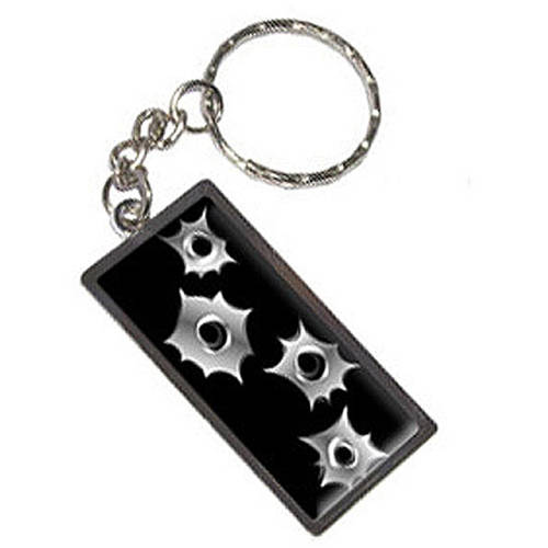 Bullet Holes Keychain Key Chain Ring - Walmart.com