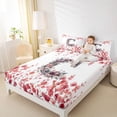 Catabedysis Flowers Alphabet Print Bed Sheets,Vintage Floral Letter C ...