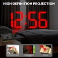 Gold Digital Projection Alarm Clock Bedside Desk Use - Walmart.com
