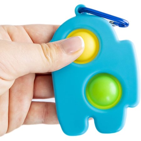 Among Us Push Pop Pop Simple HALO Fidget HALO | Portable Buckle Ring ...