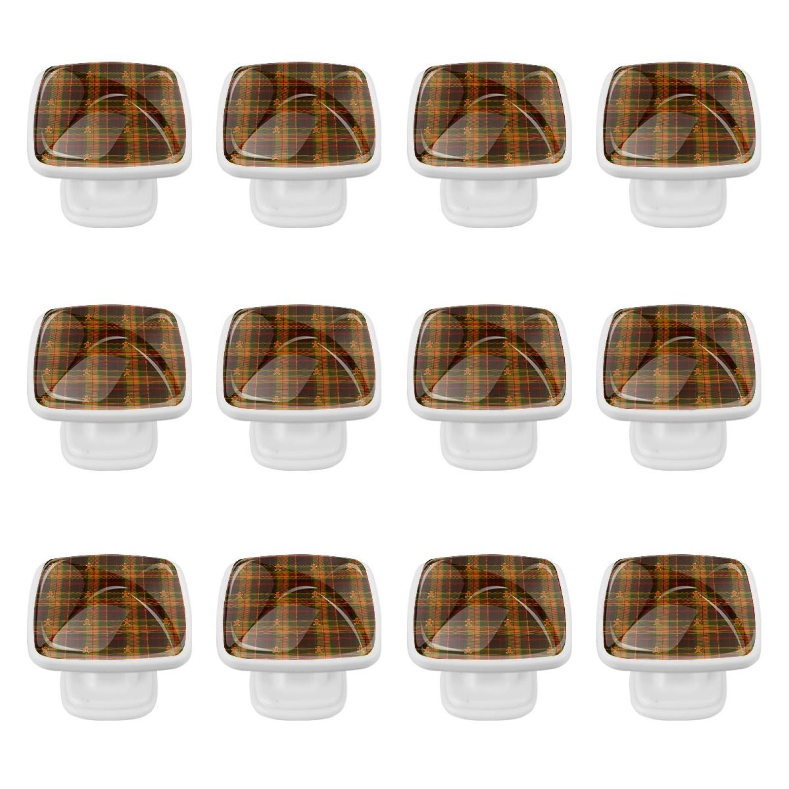 12 Pieces Drawer Pulls Handle Square Wardrobe Cabinet Gingerbread Man ...