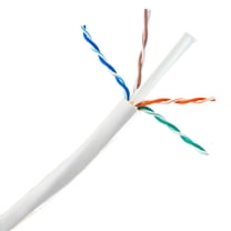 COMZON 500ft Bulk Cat6 Ethernet Cable, White Solid UTP, 23 AWG Pure ...