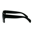 Men's Kush Sunglasses Dark Black Lens Square Flat Top Frame Shiny ...