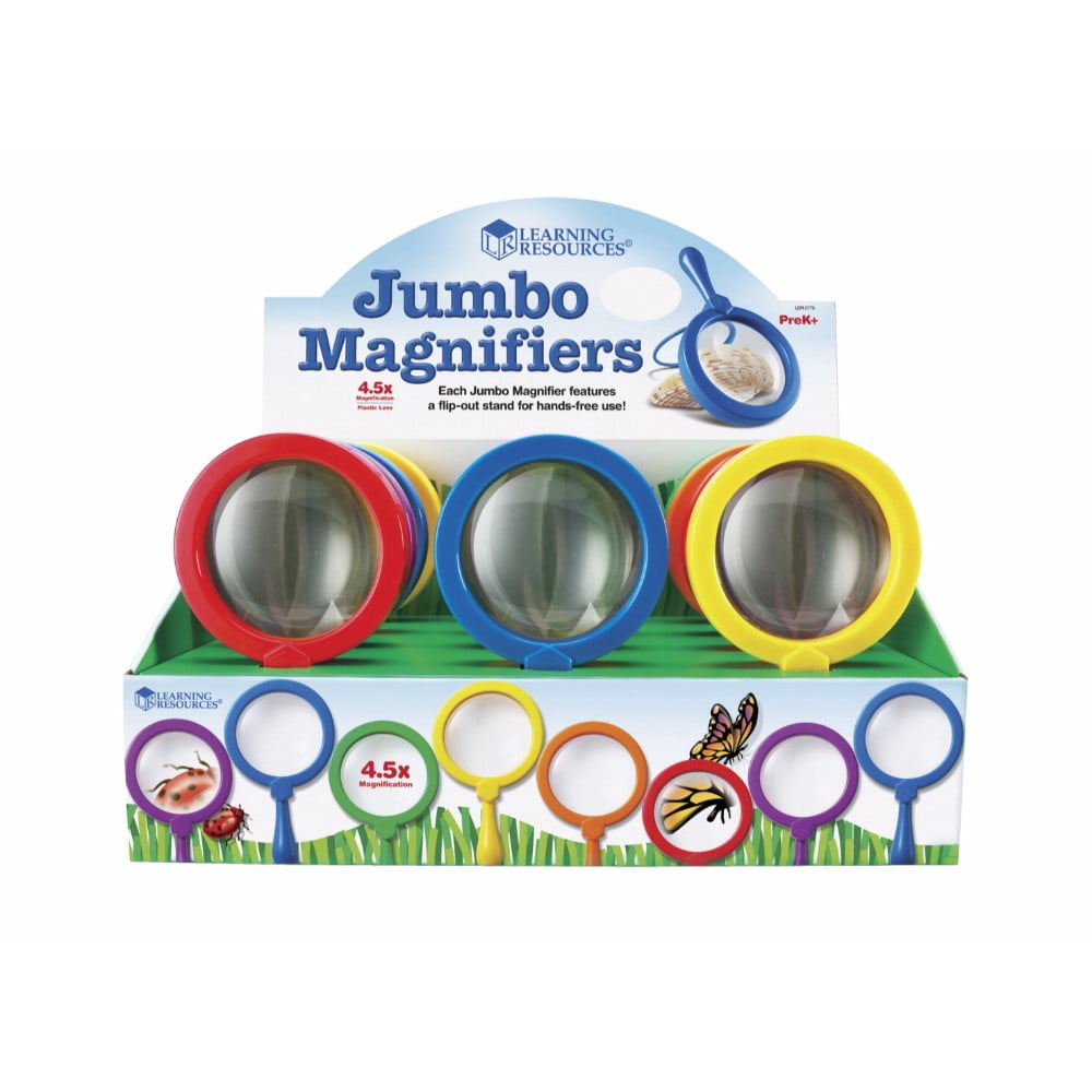Learning Resources 1414079 Primary Science Jumbo Magnifiers, Set of 12 ...