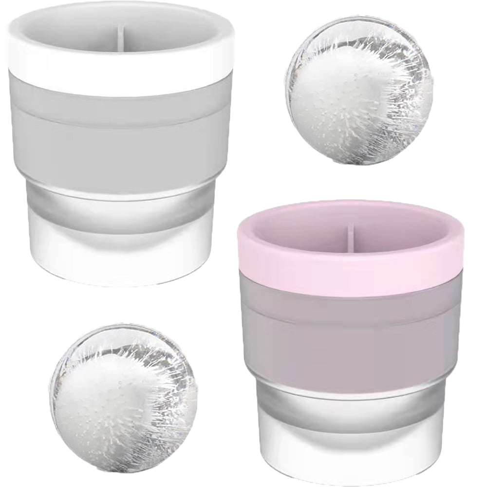 Ice Ball Molds, Round Ice Spheres. Stackable Slow Melting Round Ice ...