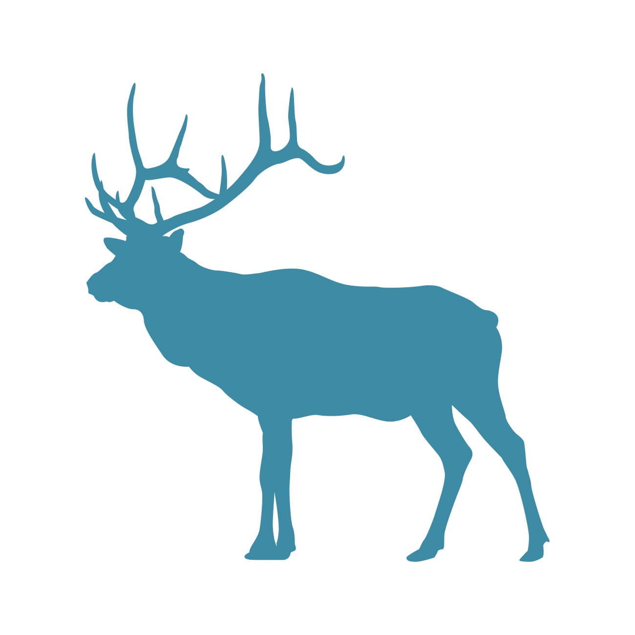Elk Sticker Decal Die Cut - Self Adhesive Vinyl - Weatherproof - Made ...