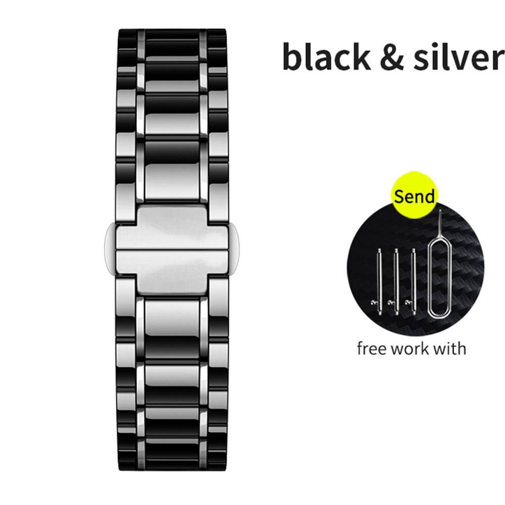 22mm Ceramic Watch Band Compatible for Samsung Galaxy watch 46mm/42mm ...