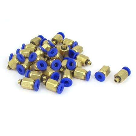 4mm Tube M5 Male Thread Quick Air Fitting Coupler Connector 30pcs ...