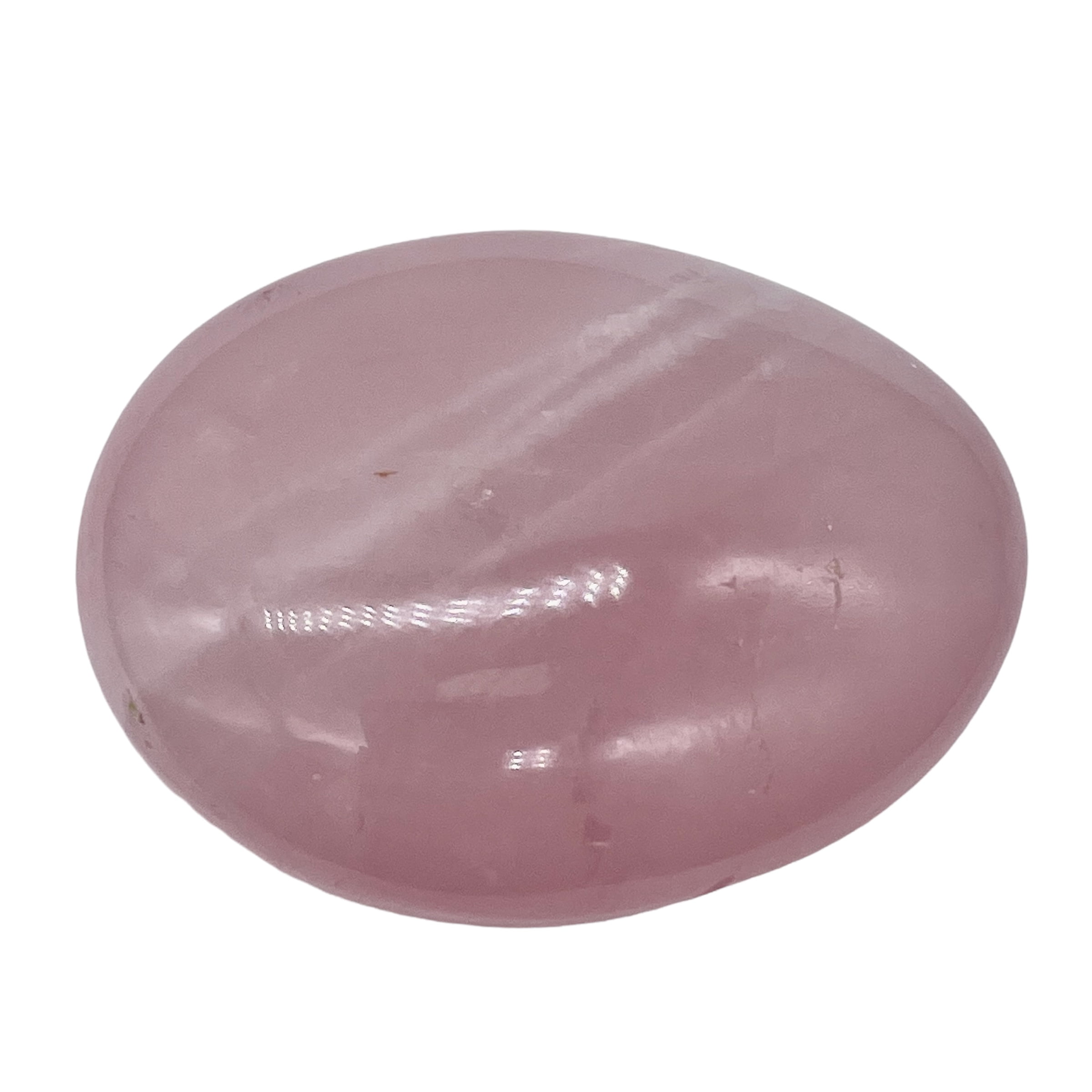 Rose Quartz Oval Meditation Worry Stone | 58x47x24 mm | Pink | 1 Stone ...