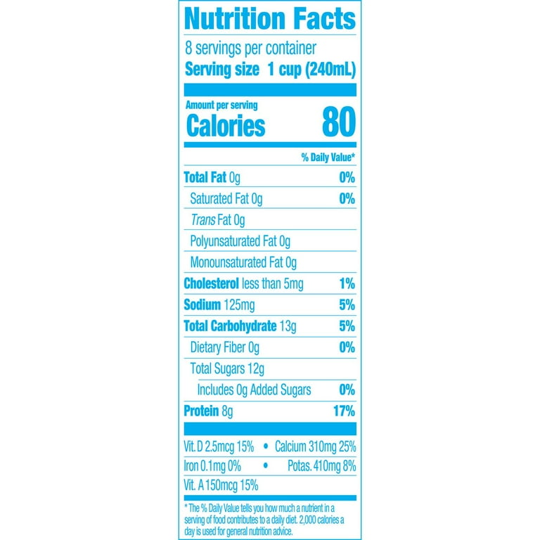 Hood Skim Milk Nutrition Facts