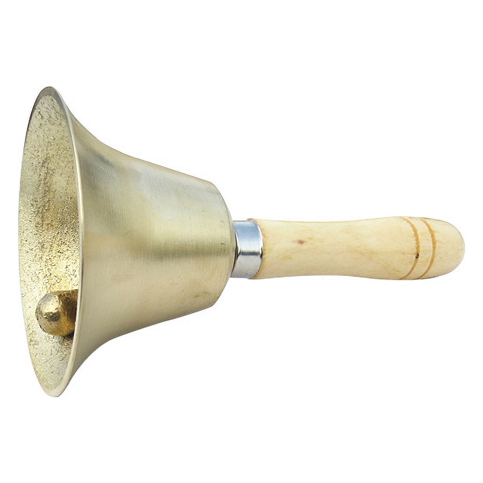 1 timbre de mano de latón macizo con mango de madera para escuelas ...