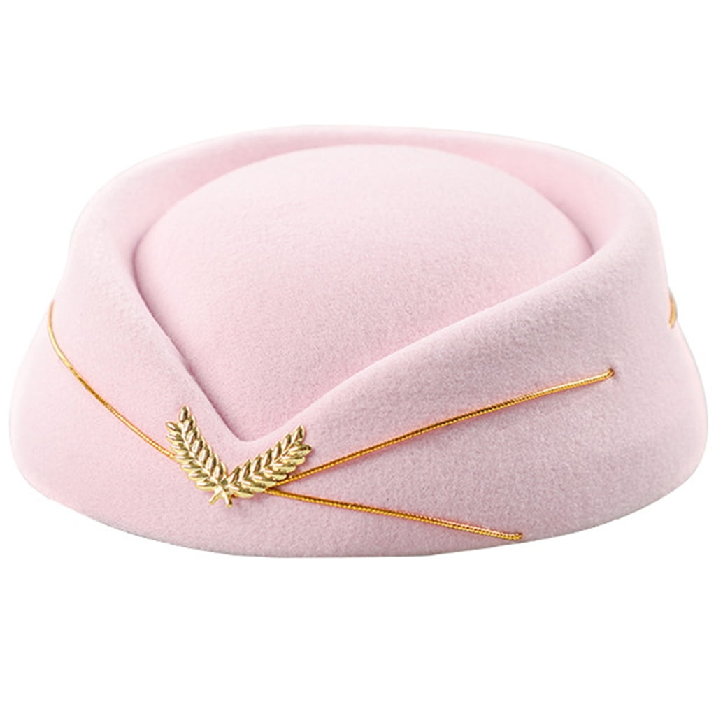 Air Hostesses Hat Stewardess Hat Beret Hat Women Formal Uniform Caps ...