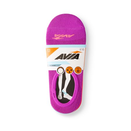 Avia - Ladies Sport Liner Socks, 6 Pack - Walmart.com - Walmart.com