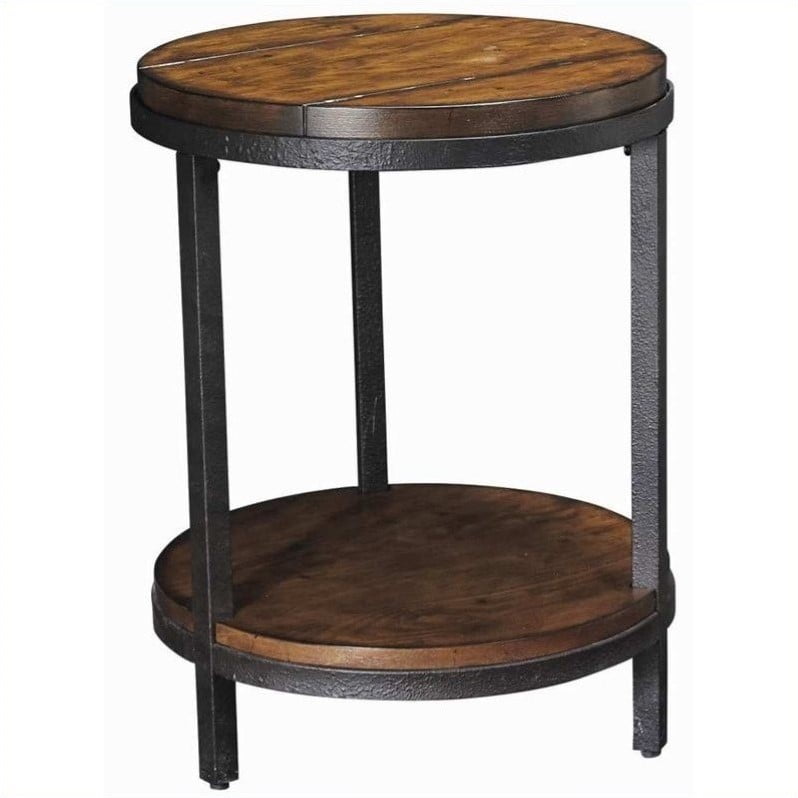 Hammary Baja Round End Table in Vintage Umber - Walmart.com