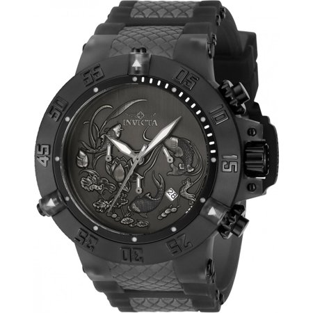 Invicta 37040 Men's Subaqua Swiss Quartz Black Dial Bracelet Watch ...