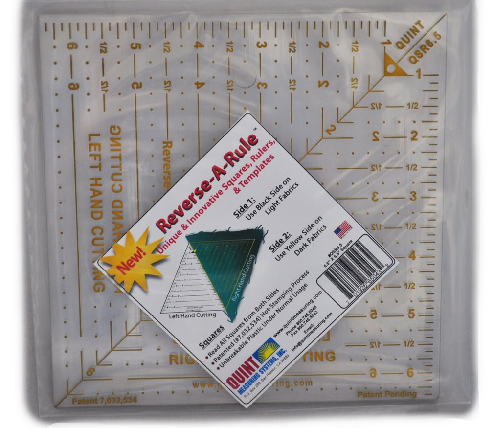 Reverse-A-Rule unique & Innovative Squares, Rulers, & Templates 6 1/2 ...