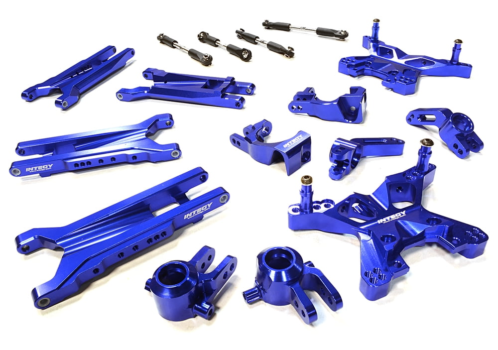 Integy RC Toy Model Hop-ups C26396BLUE Billet Machined Suspension Kit ...