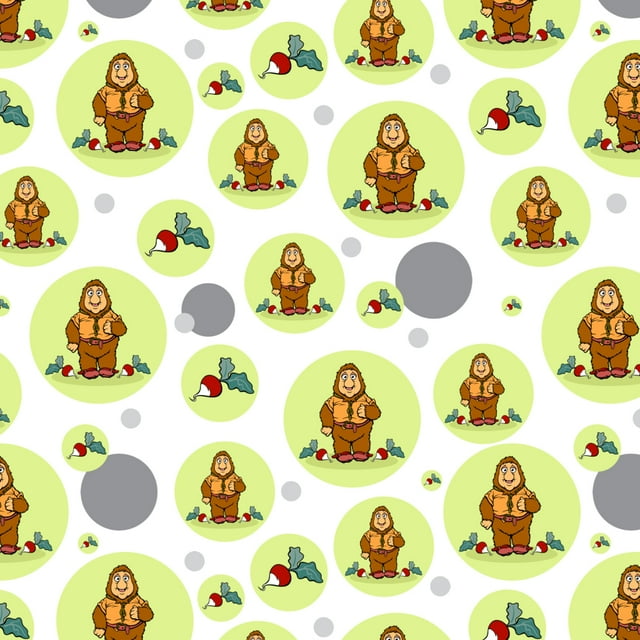 Junior Gorg Fraggle Rock Radish Premium Gift Wrap Wrapping Paper Roll ...