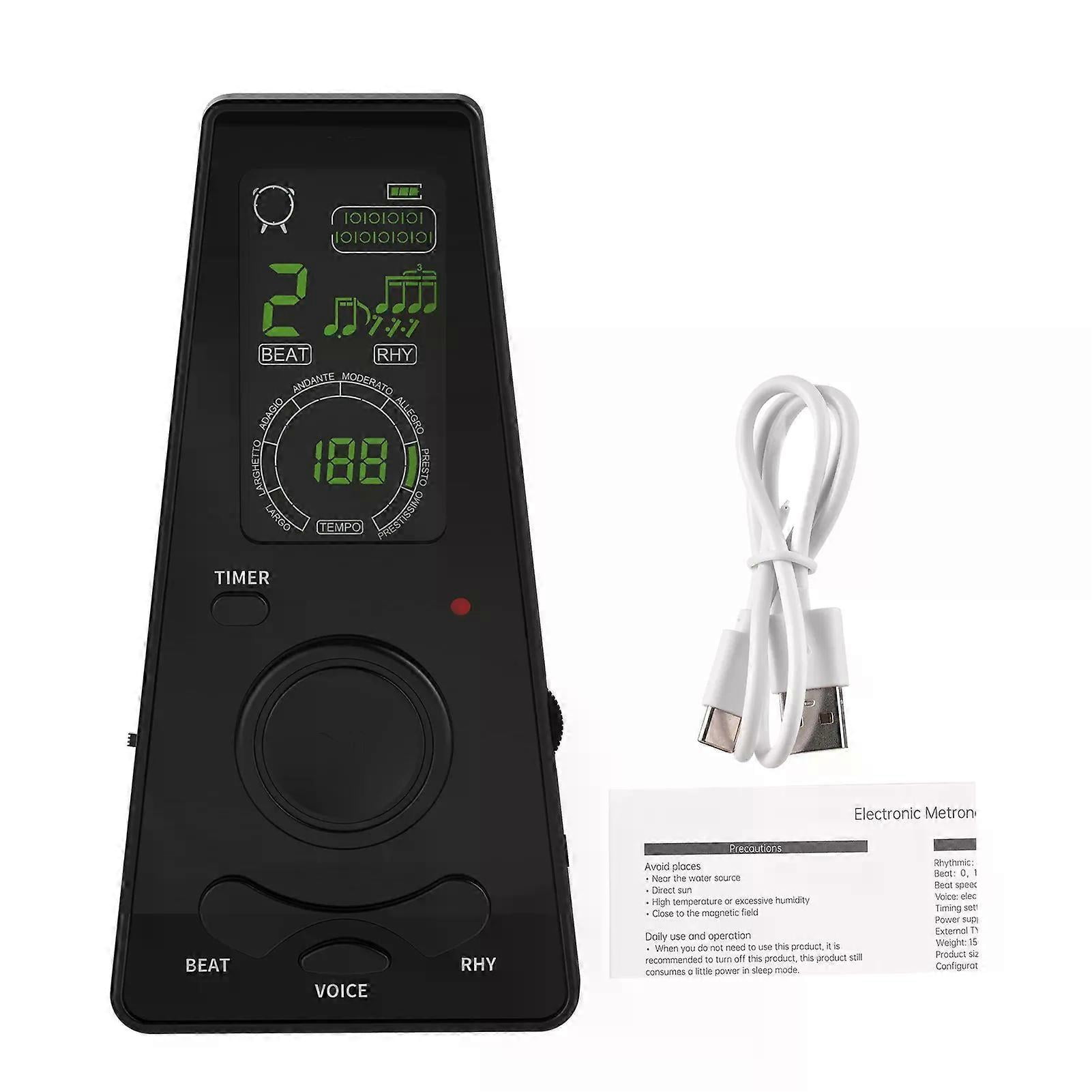 Electronic Digital Metronome with Timer Universal Electronic Metronome ...