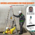 KFFKFF Confined Space Tripod Kit - Rescue Tripod with Fall Arrest ...