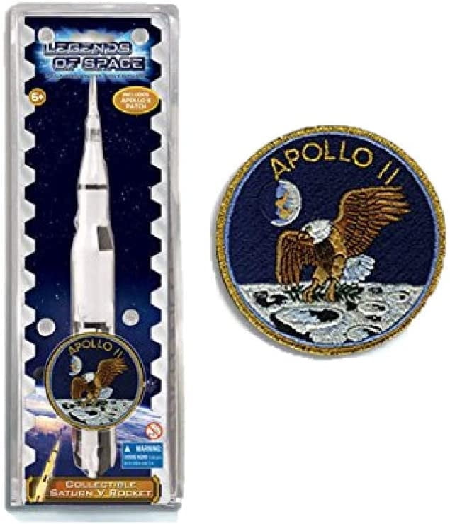 Echo Toys Legends of Space - Saturn V Rocket Set with Apollo II Patch ...