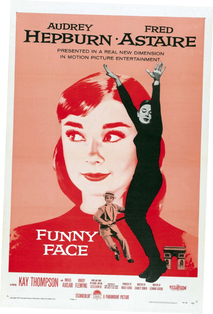 Funny Face Movie Poster Audrey Hepburn 16in x 24in Poster Square Adults ...