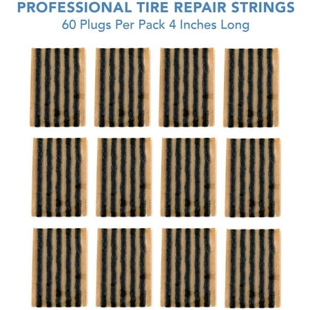CK Auto 60pcs Black Tire Repair Strings, Tool Tire Repair Plugs for ...