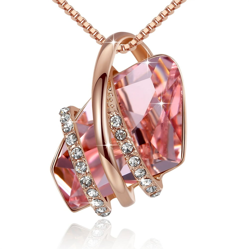 Leafael Leafael Wish Stone Pendant Necklace Made With Swarovski