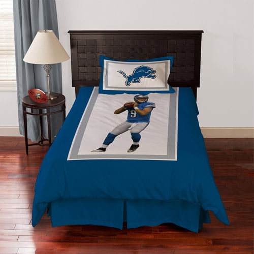 Biggshots Detroit Lions Matthew Stafford Bedding Comforter Set ...