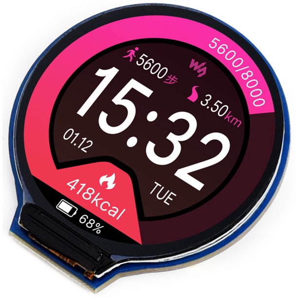 1.28inch Round LCD IPS Module 240x240 Resolution 65K RGB Colors SPI ...