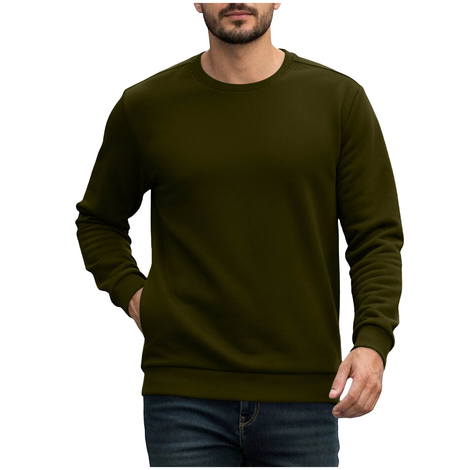 Click here for Kalauyu Mens Long Sleeve Shirt - Soft Casual Full... prices