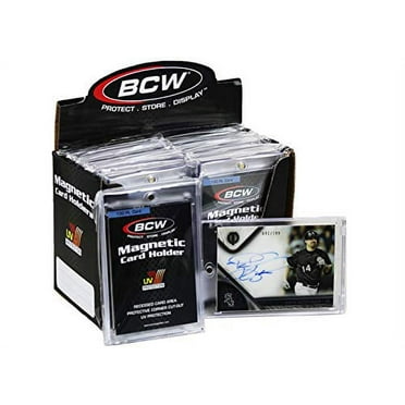 Box of 20 BCW Magnetic Card Holders - 35 Pt. - Walmart.com