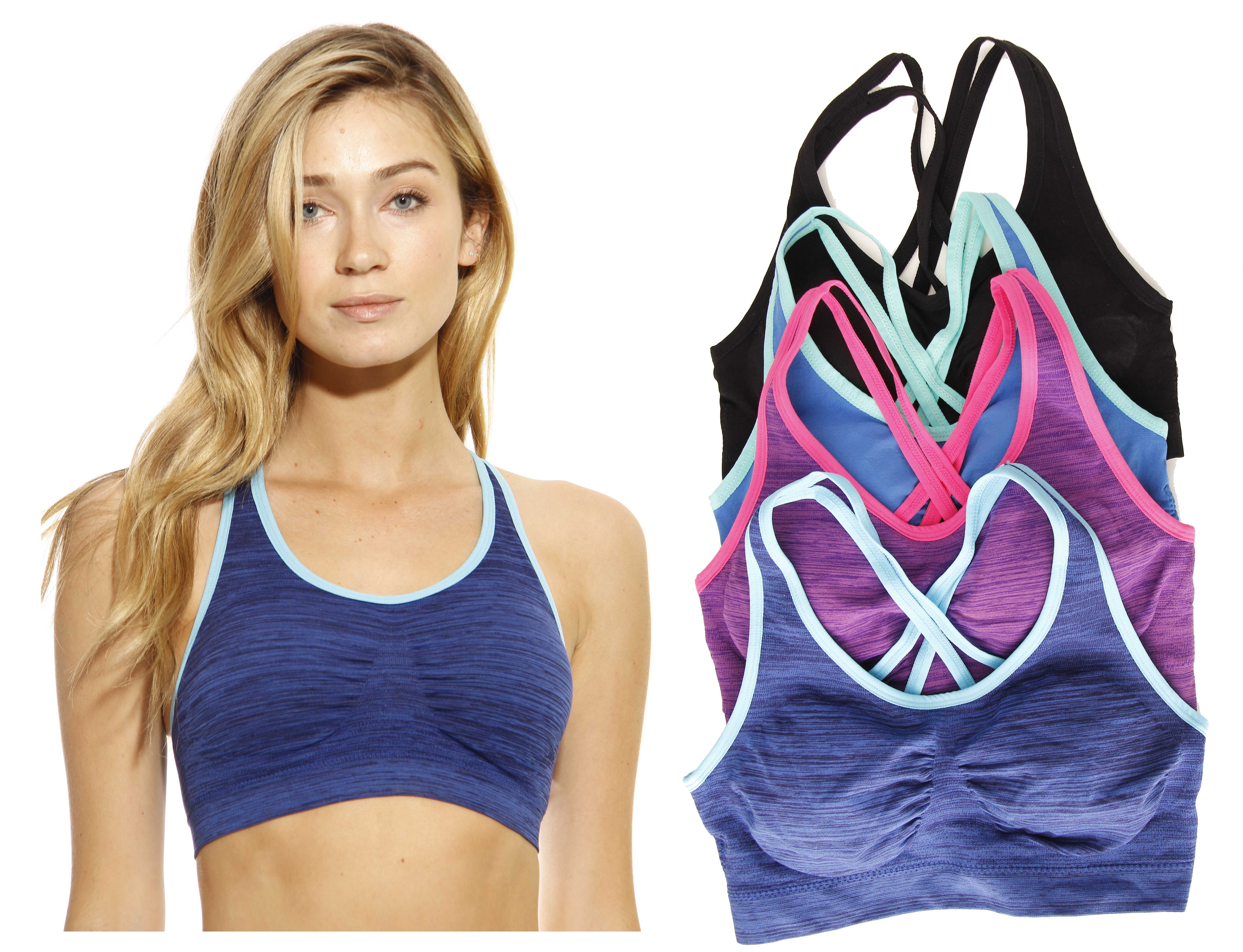 Just Intimates Sports Bra / Bras (Pack of 4) (Group 2, X-Large ...