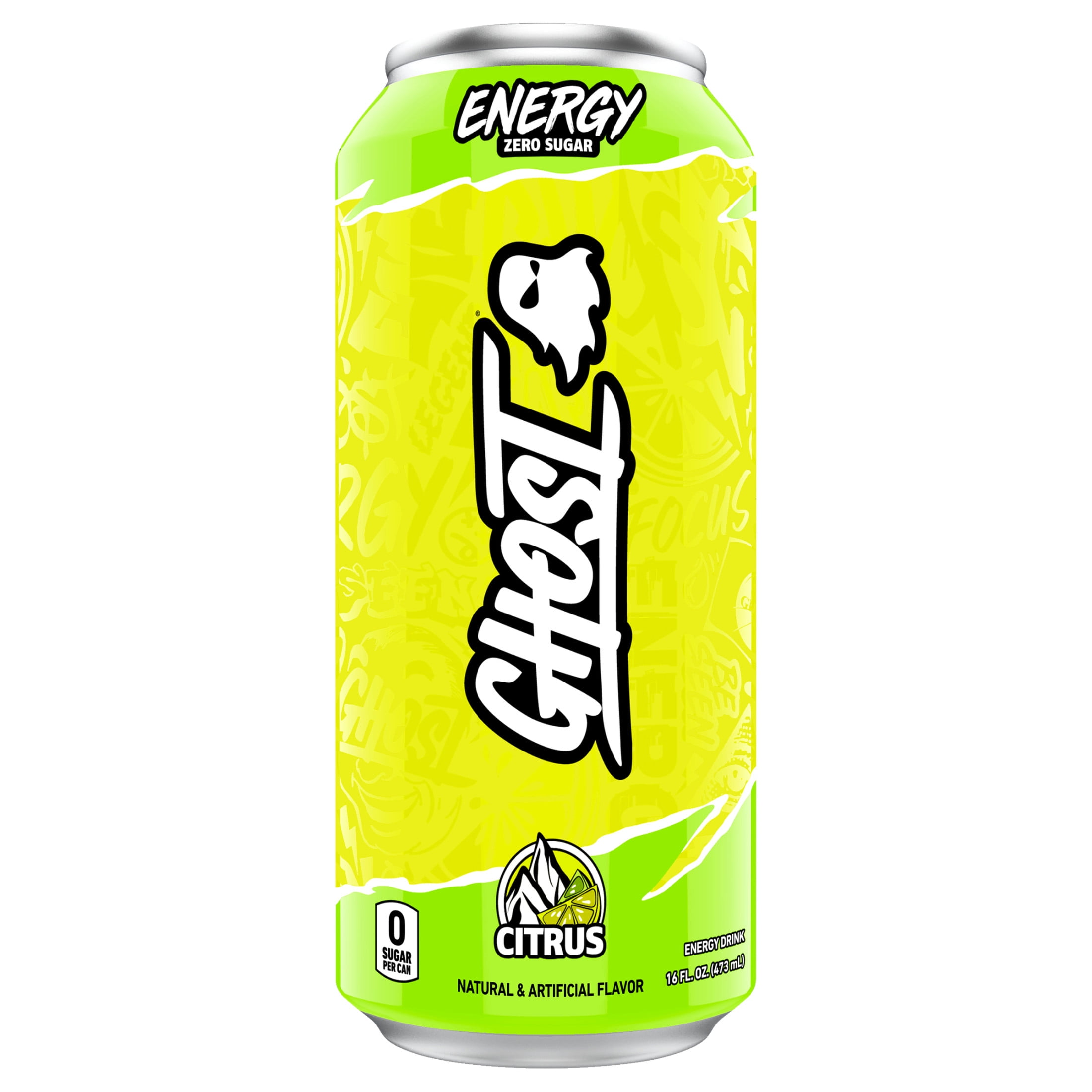 Ghost Sugar Free Energy Drink, Citrus, 16 fl oz Can - Walmart.com