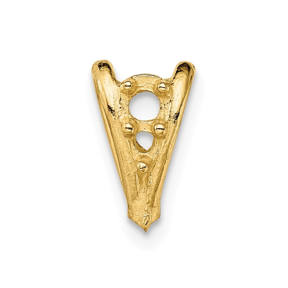 FB Jewels - FB Jewels 14K Yellow Goldy Casted Diamond Accent Bail ...