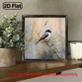 2D Flat, 1Pc Wood Frame Sign Vintage Farmhouse Bird Wall Art Paintings ...