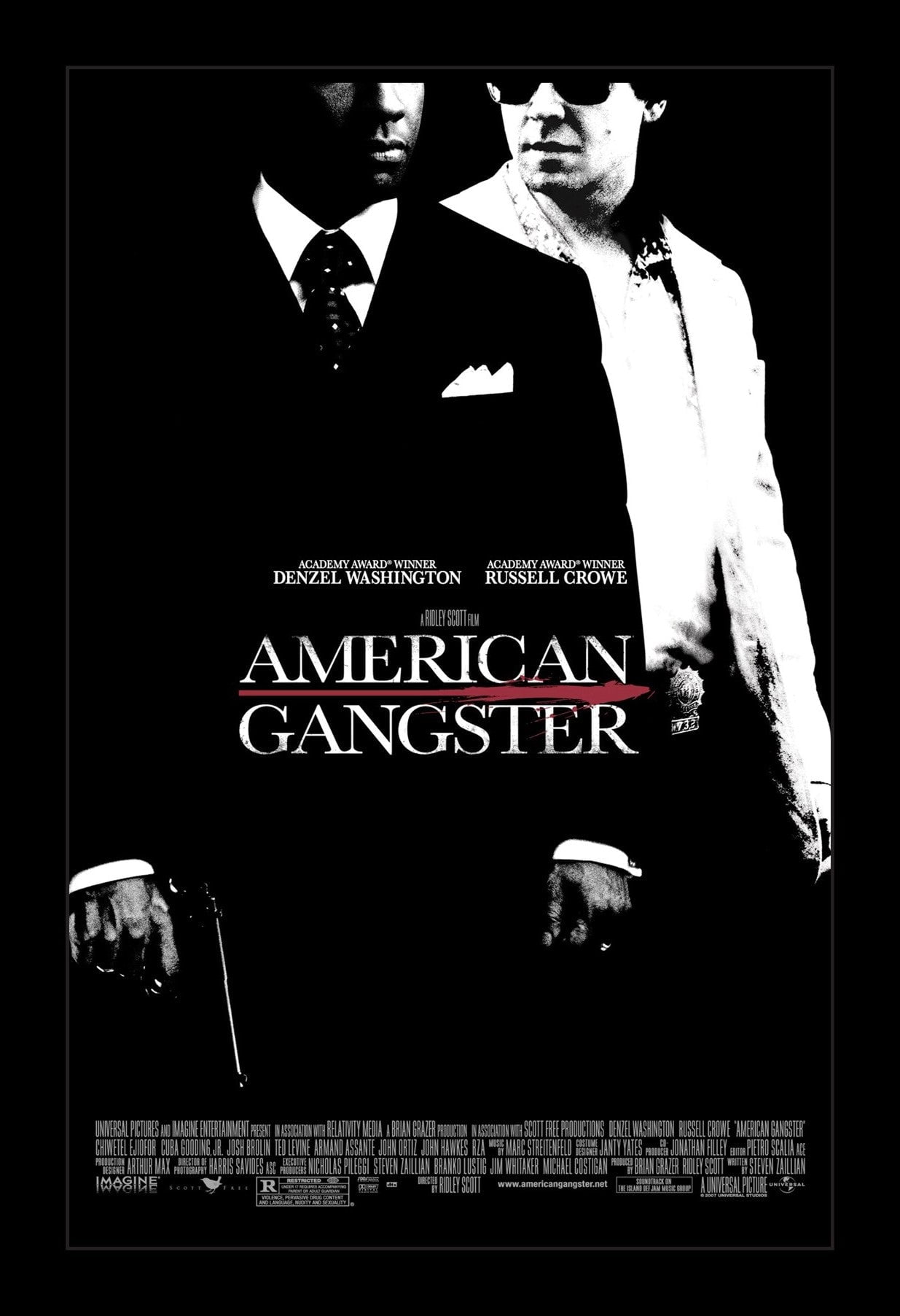 AMERICAN GANGSTER - 11x17 Framed Movie Poster - Walmart.com
