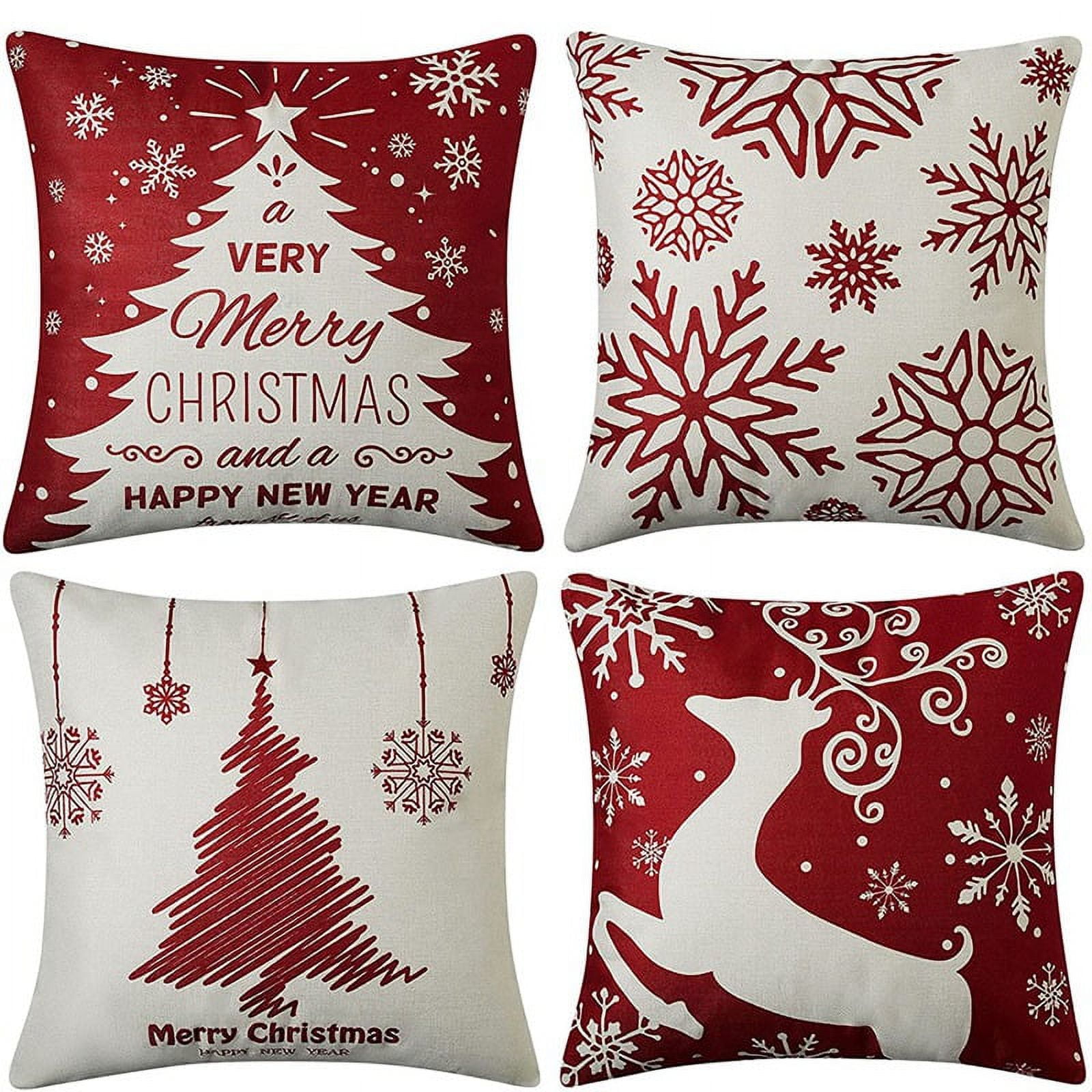 Click here for Unbranded Christmas Pillow Covers 18x18 Set Of 4 f... prices